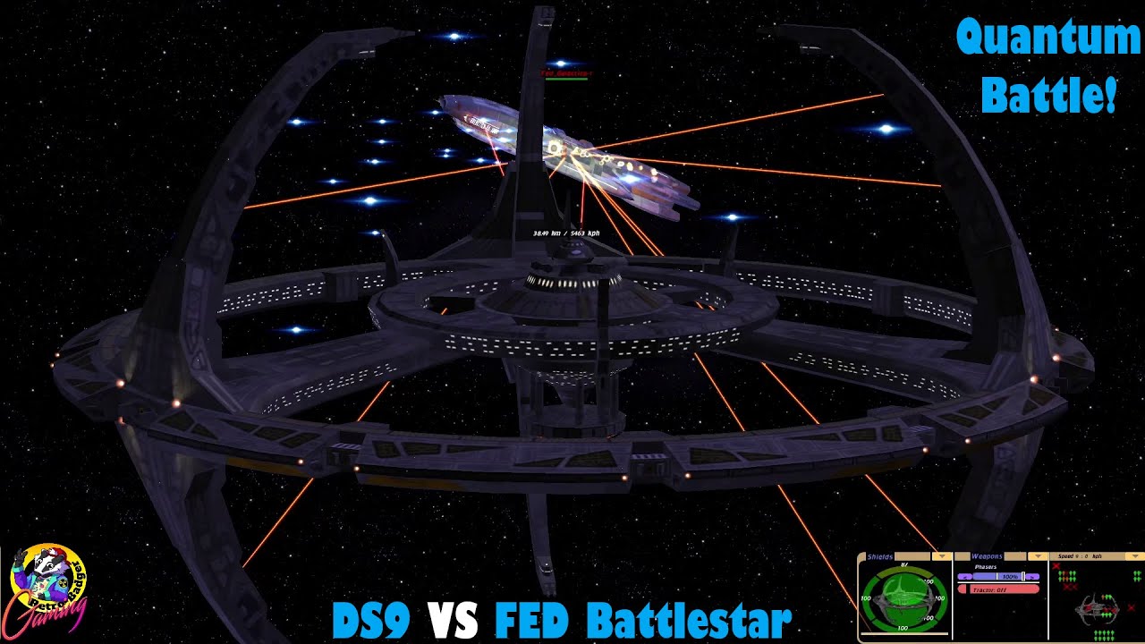 Federation Battlestar VS Quantum Torp Deep Space Nine - Star Trek Ship ...