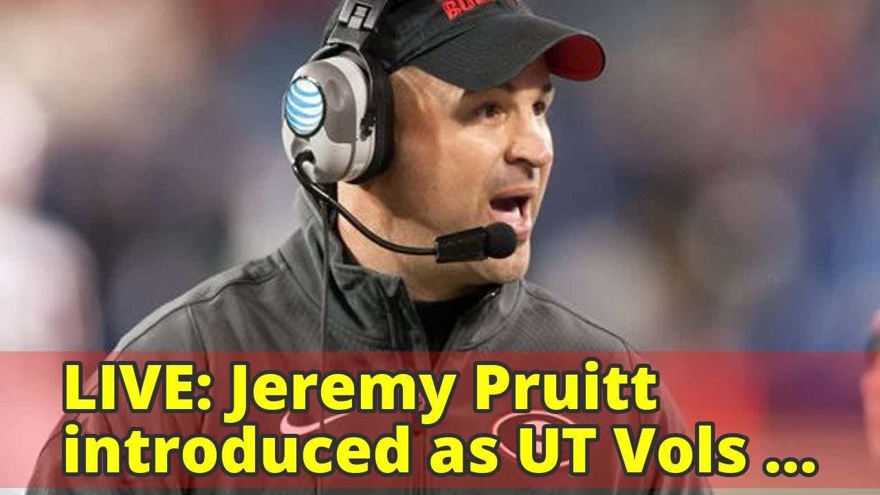 LIVE: Jeremy Pruitt introduced as UT Vols head coach - YouTube