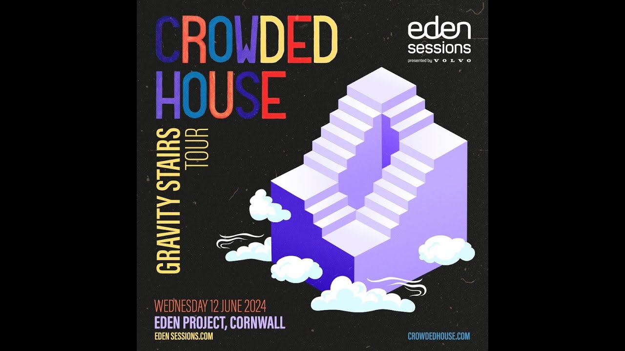 Crowded House - 'The Eden Project Is Oh So Green' - 2024 Tour Souvenir ...