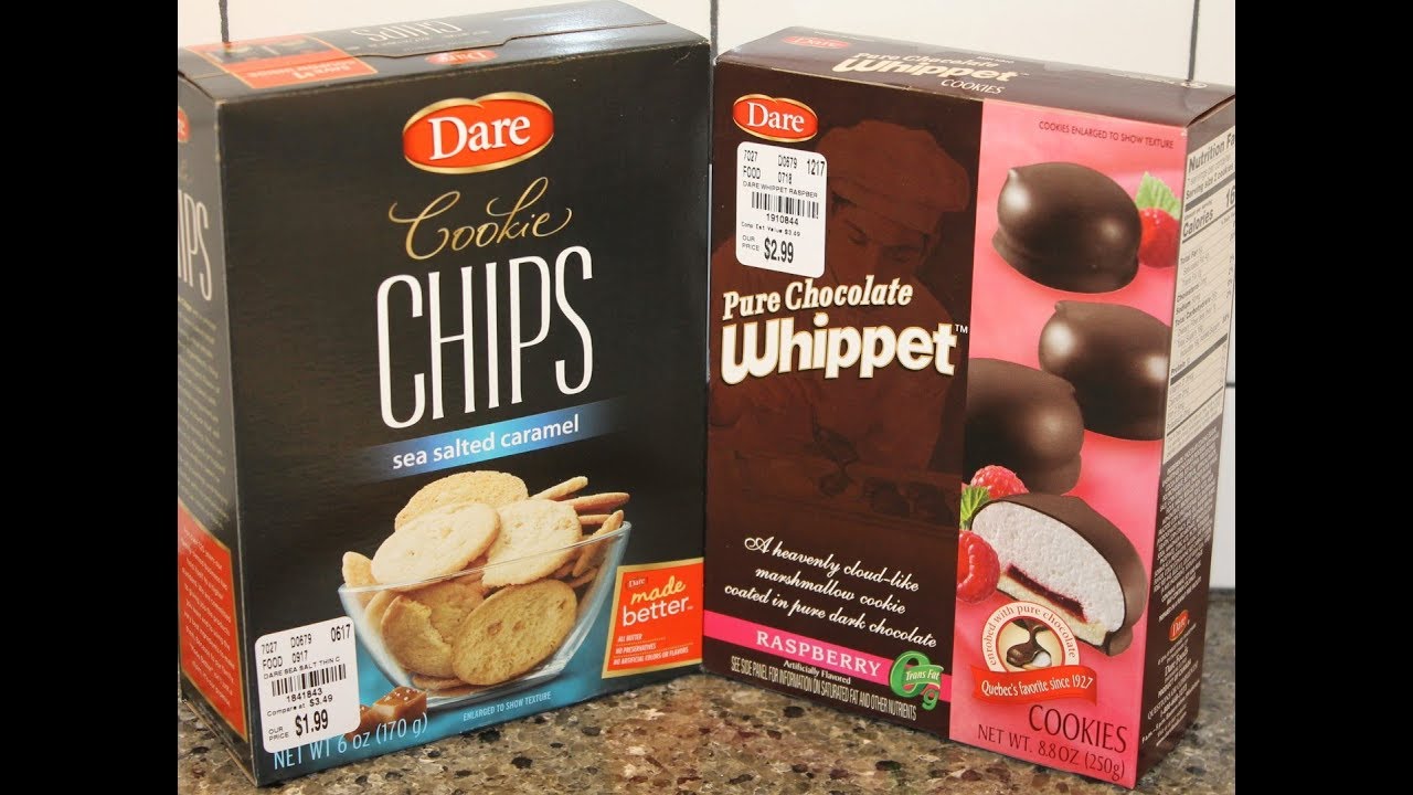 Dare Sea Salted Caramel Cookie Chips & Raspberry Whippet Chocolate ...