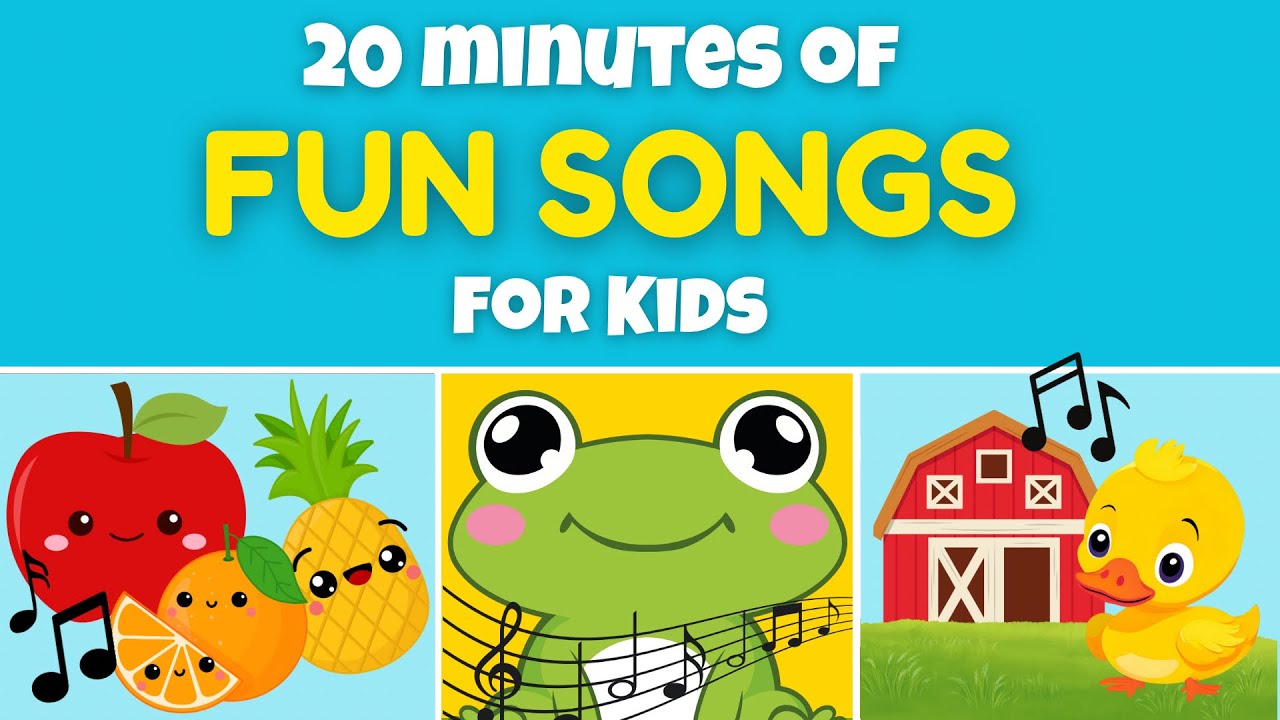 20 Minutes of Sing Along Songs for Kids | Fun Nursery Rhymes & Children ...