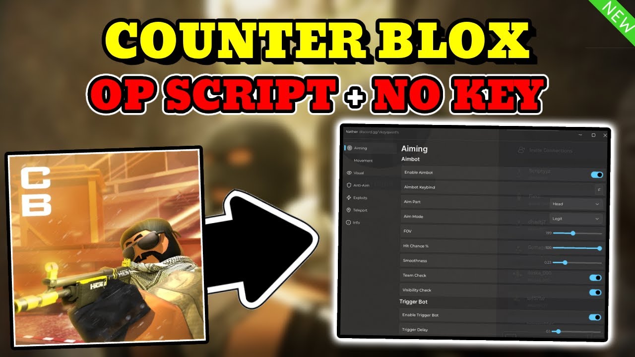 *NEW* Counter Blox OP Script (AIMBOT, ESP, RAPIDFIRE, NO SPREAD, NO RECOIL) PASTEBIN - YouTube
