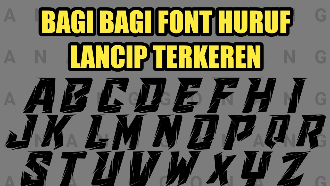 Bagi Bagi Font lancip terbaru!!!!! - YouTube