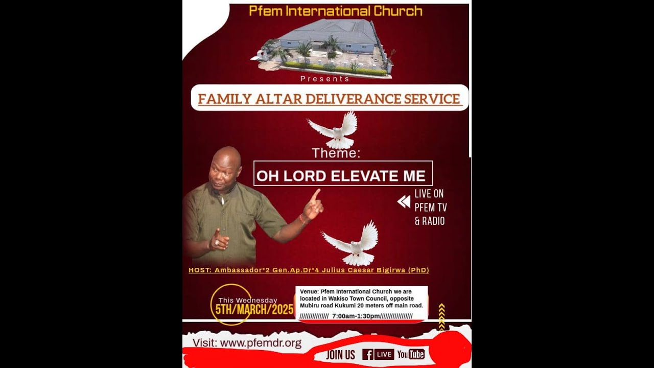 Big Day is on tomorrow the First family Altar service this Month of ...