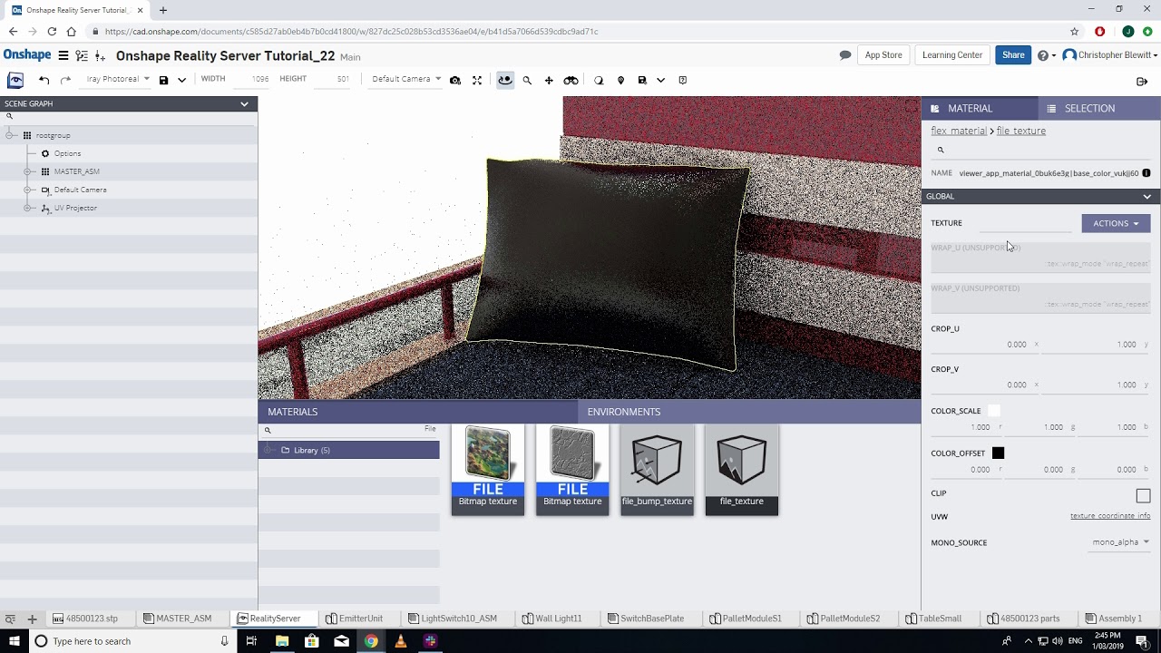 RealityServer for Onshape - Import Texture Files - YouTube