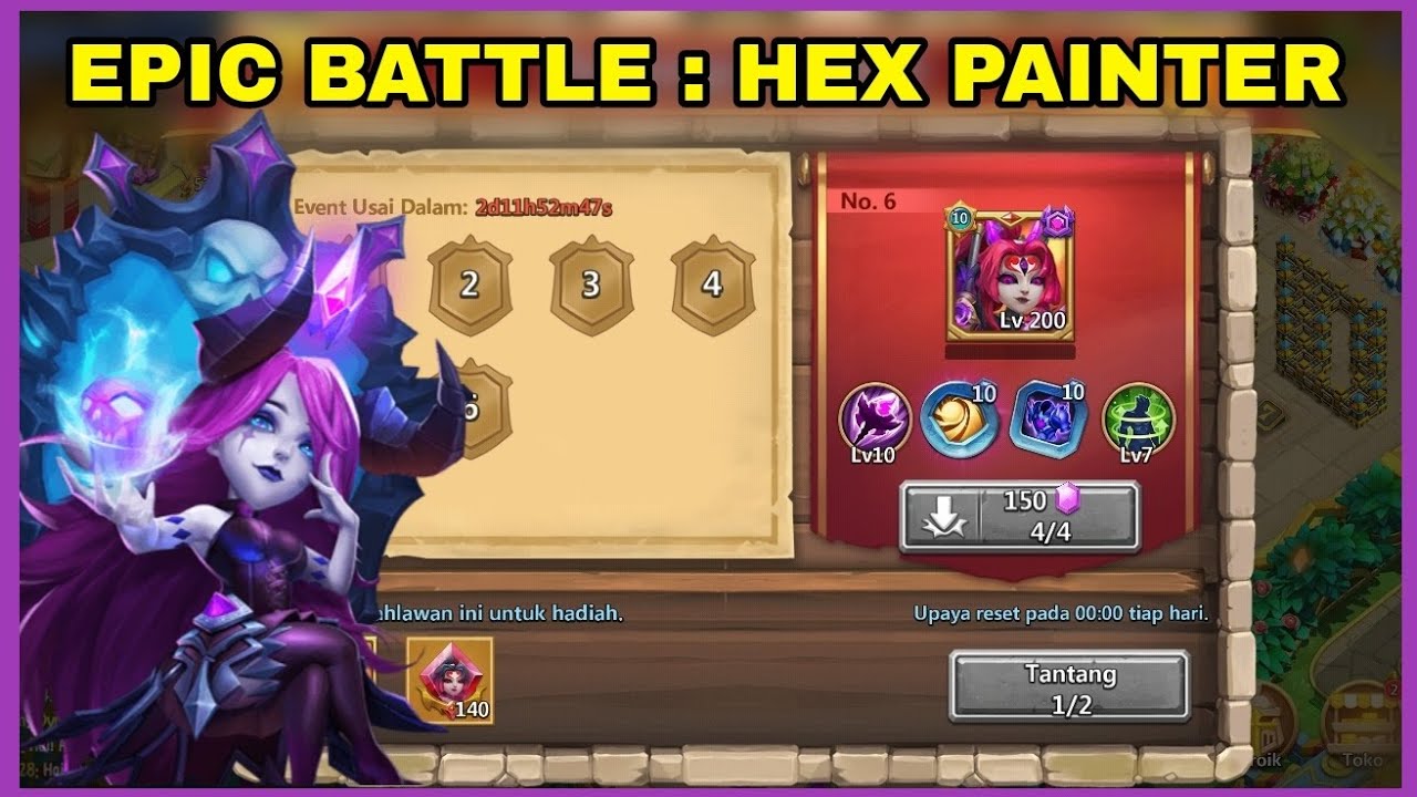 Epic Battle "Hex Painter" | Easy to get | Castle clash - YouTube