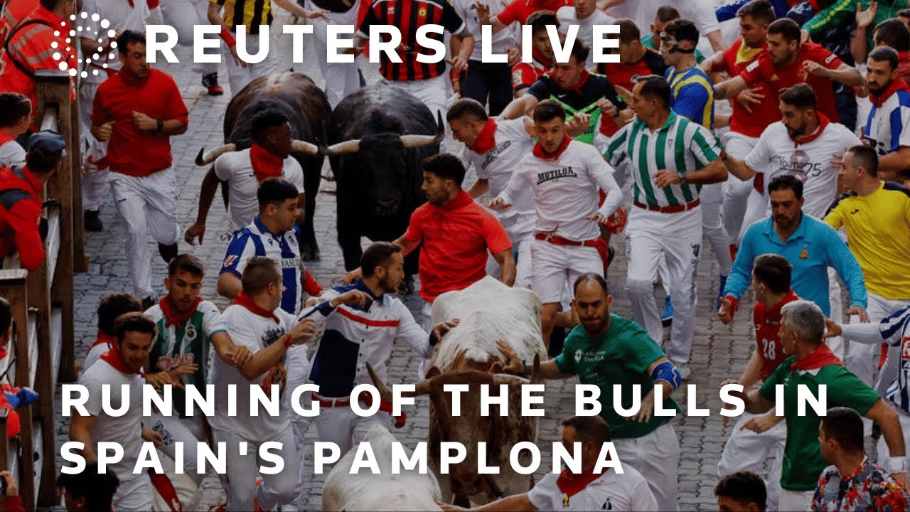 LIVE: Running of the bulls in Spain's Pamplona | REUTERS - YouTube