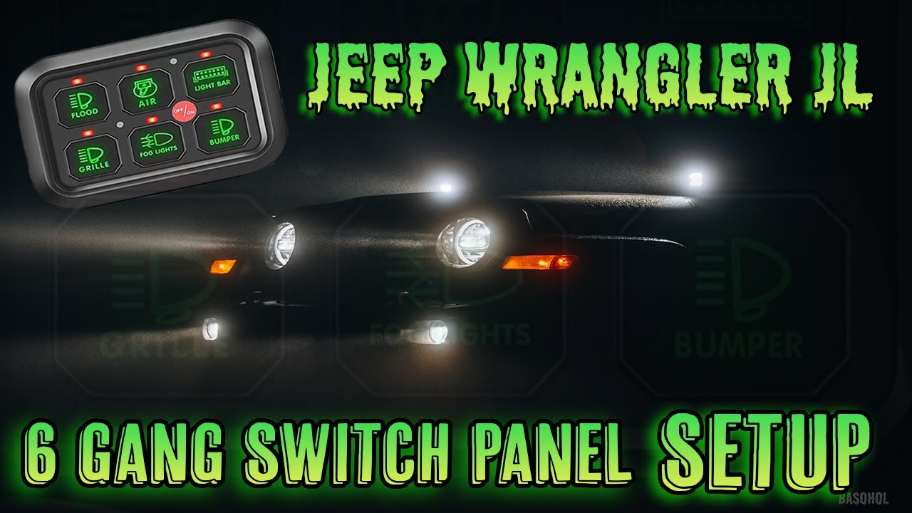 Where to put a 6 Gang switch panel in your Jeep wrangler JL - YouTube