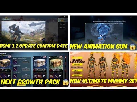 BGMI NEW ULTIMATE MUMMY SET / NEXT GROWTH PACK UPGRADEABLE GUN 😱 ...