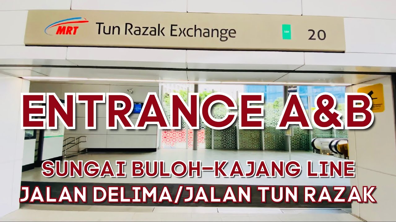 [4K Walk] Tun Razak Exchange (TRX) MRT station Entrance A&B (Malaysia ...