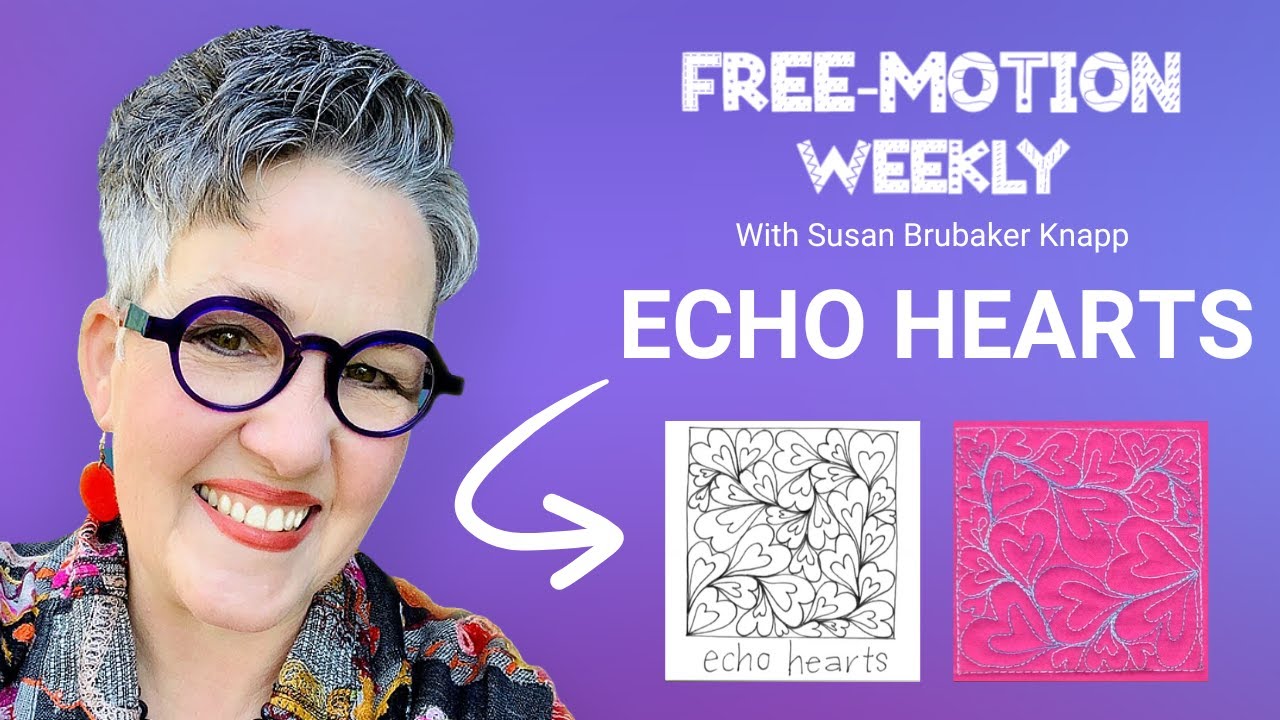 Echo Hearts - Free-Motion Weekly: Circles & Curves Series #3 - YouTube