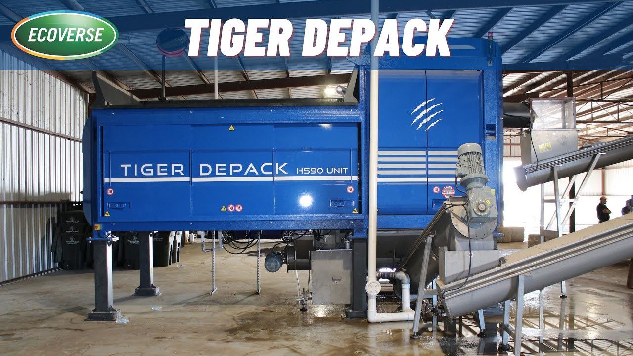 This Machine Separates Food from its Packaging (Tiger Depack from ...