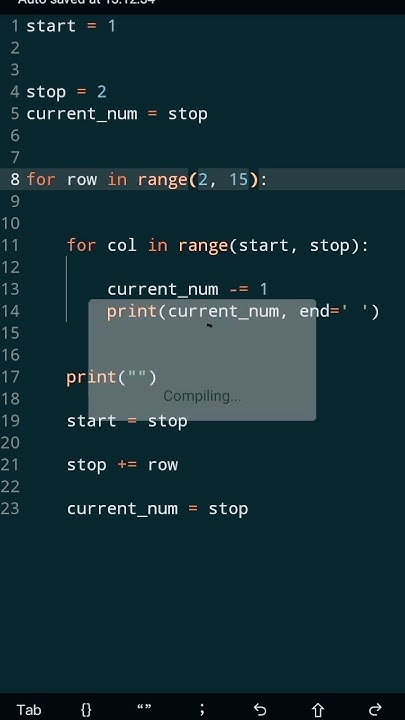 Triangle pattern in python by using numerics #shorts #coding #programming #subscribe #viralvideo ...