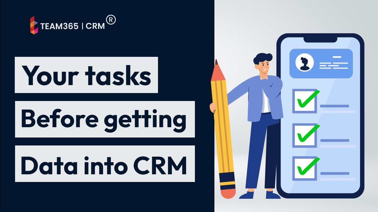 Tasks before importing data into CRM | Team365 CRM - YouTube