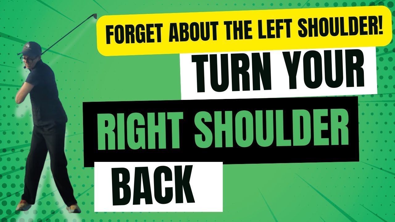 Turn your right shoulder back on the backswing - YouTube