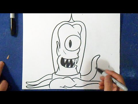 Cómo dibujar a Kang/Kodos 2 "The Simpsons" | How to Draw Kang/Kodos ...