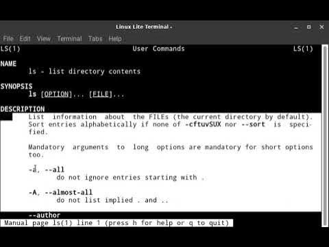 How to get manual or usage of commands in linux terminal. [man ...