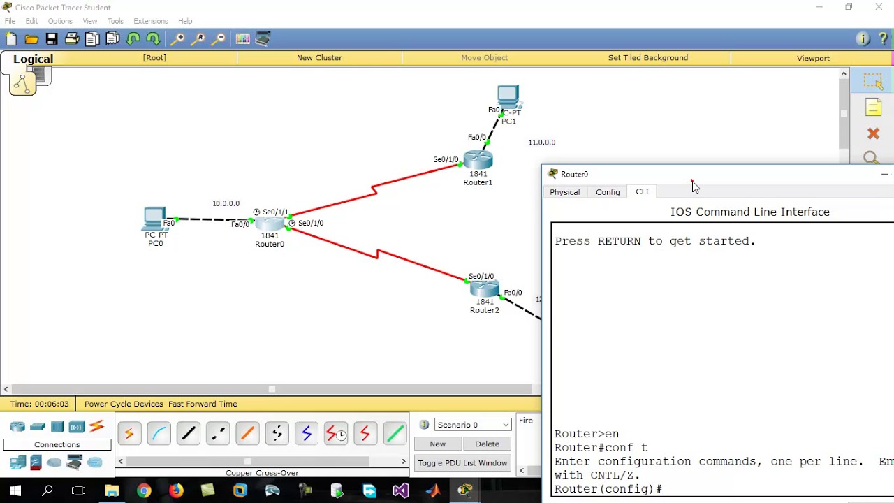 شرح التوجيه الستاتيكي static routing - YouTube