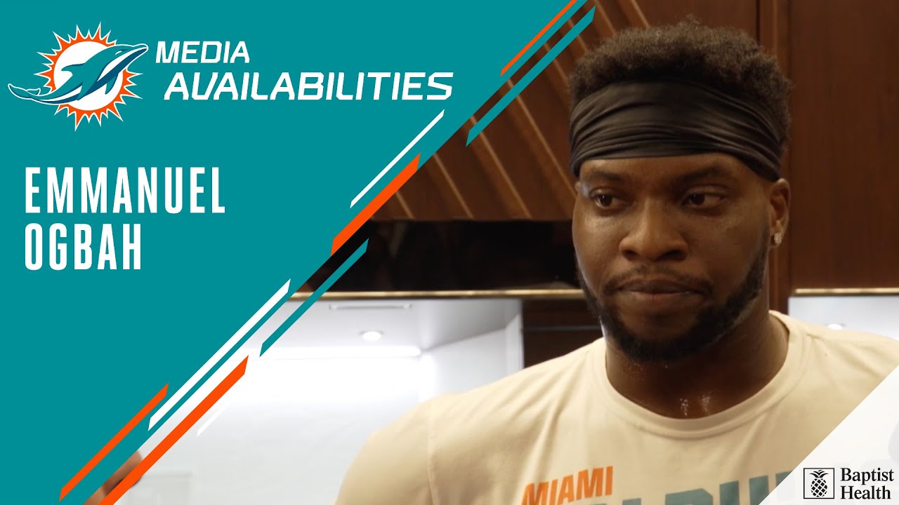 Emmanuel Ogbah meets with the media | Miami Dolphins - YouTube