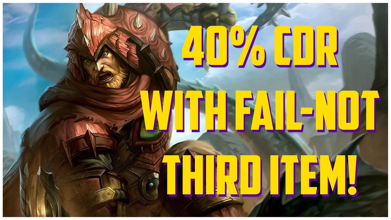 40% CDR WITH FAIL-NOT THIRD ITEM! ULLR RANKED SMITE S9 - YouTube