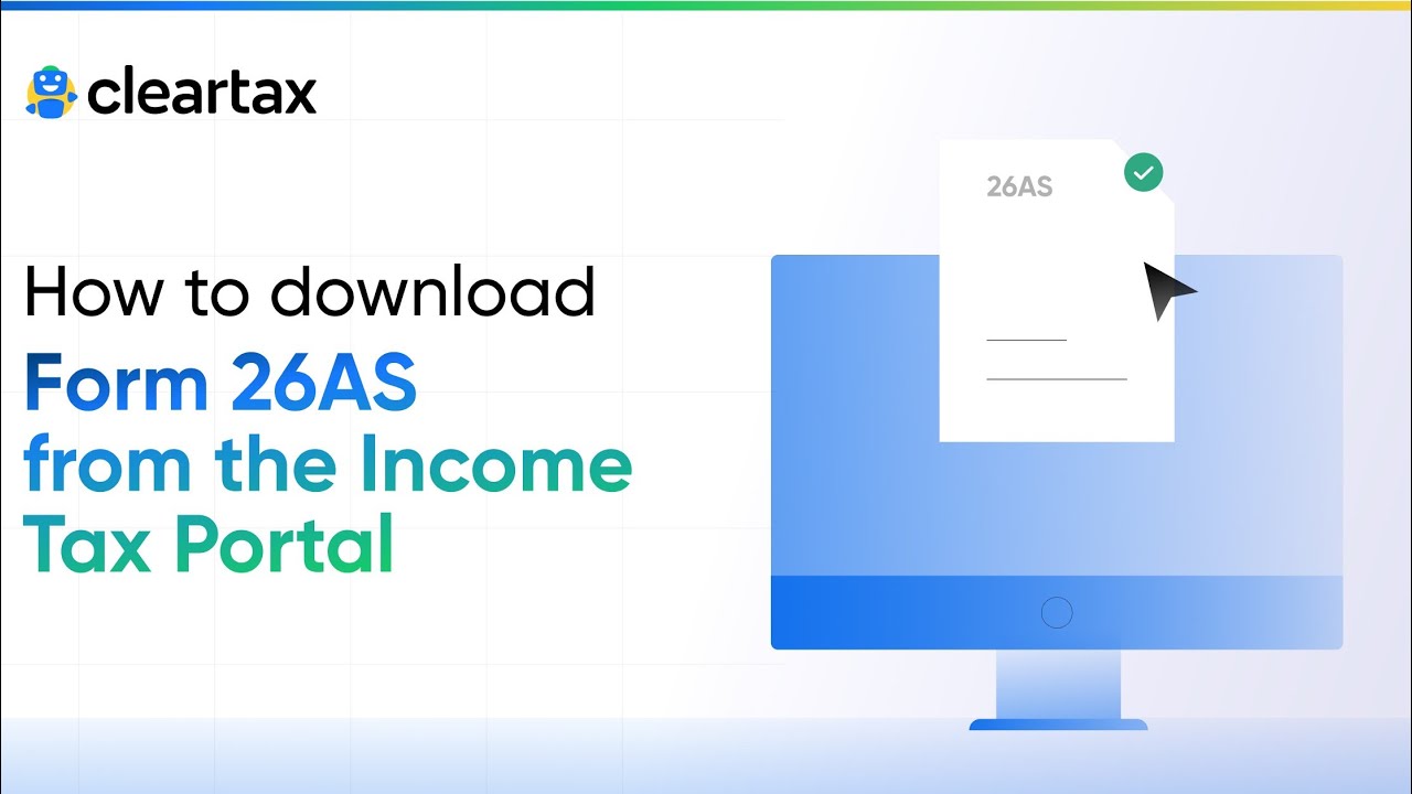 How to Download Form 26AS from the Income Tax Portal | ClearTax - YouTube
