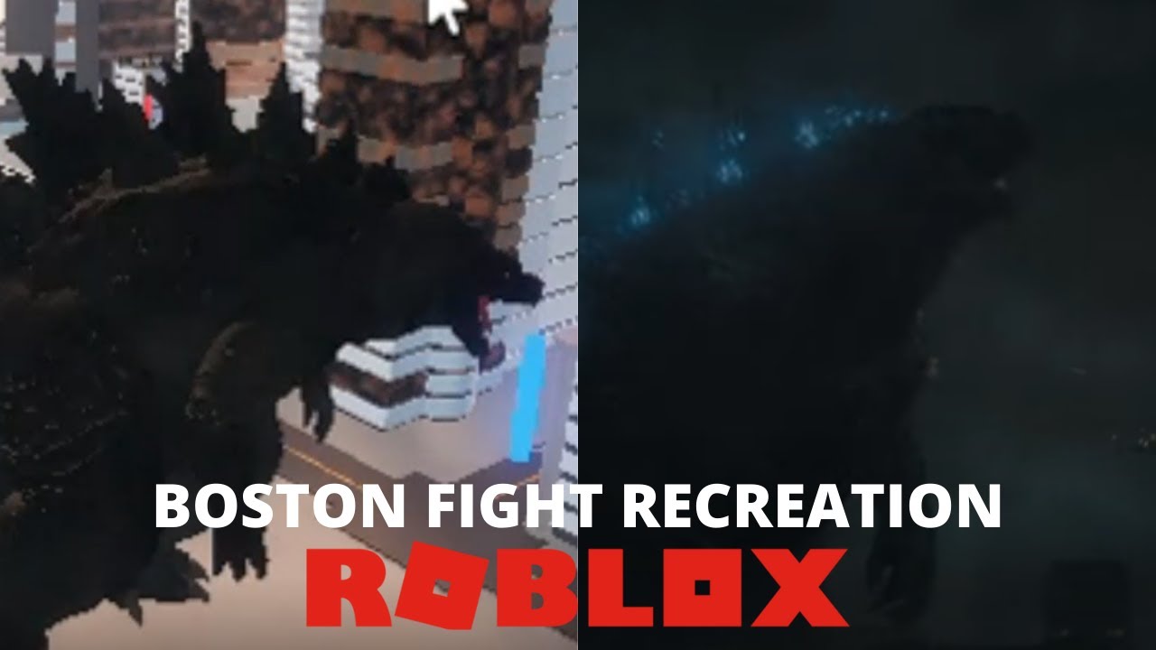 Godzilla KOTM boston fight recreation || Kaiju universe - YouTube