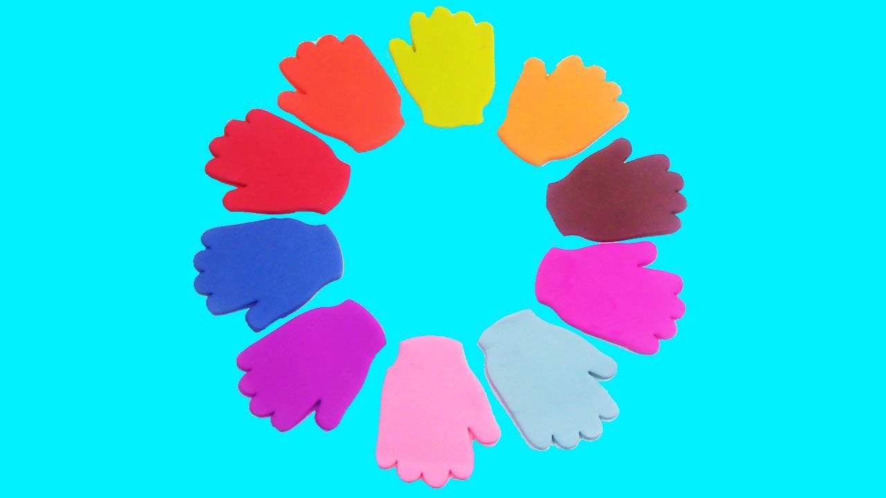Learning Colors for Kids Play Doh Hands - How to Make Hands with ...