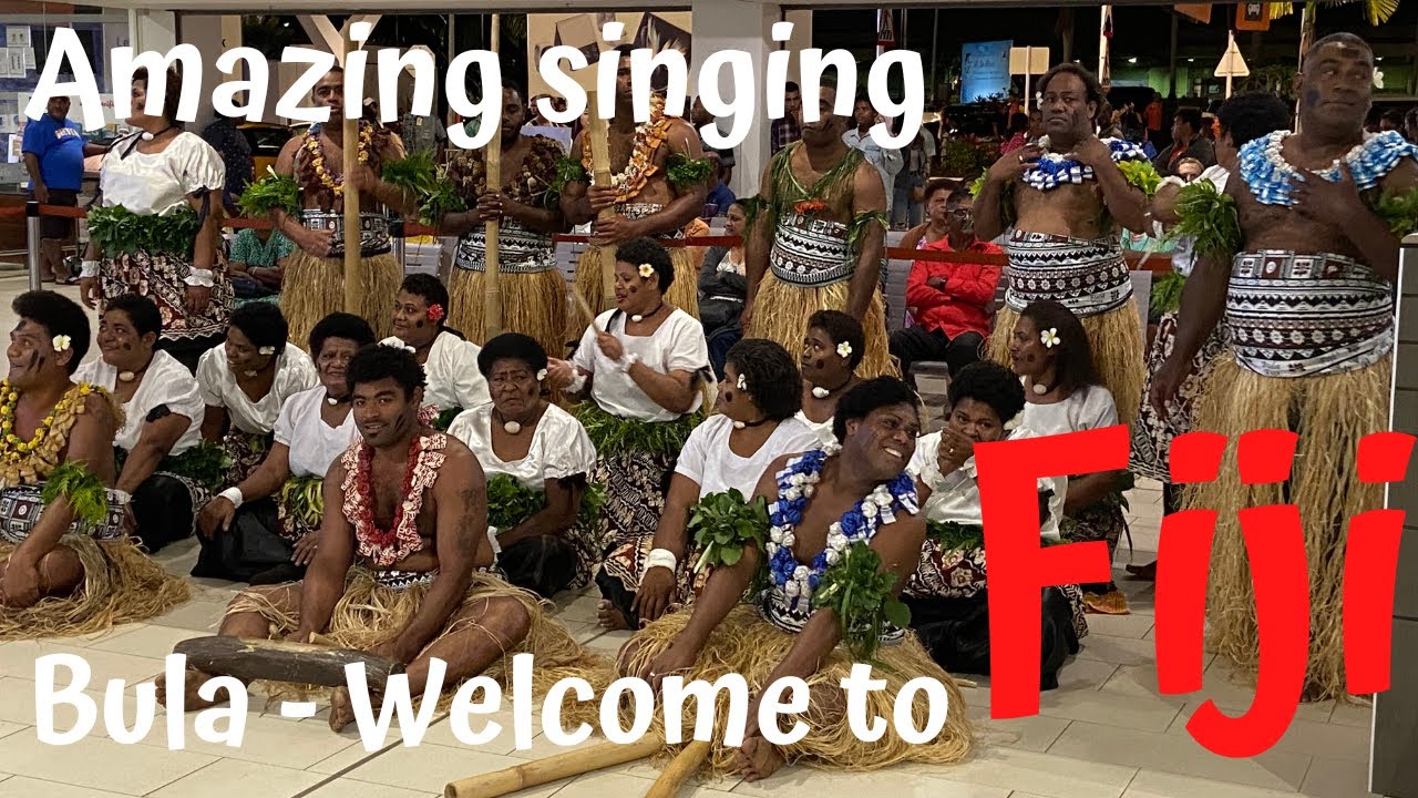 Amazing singing - Bula, welcome to Fiji #fiji #fijiairways #nadi - YouTube