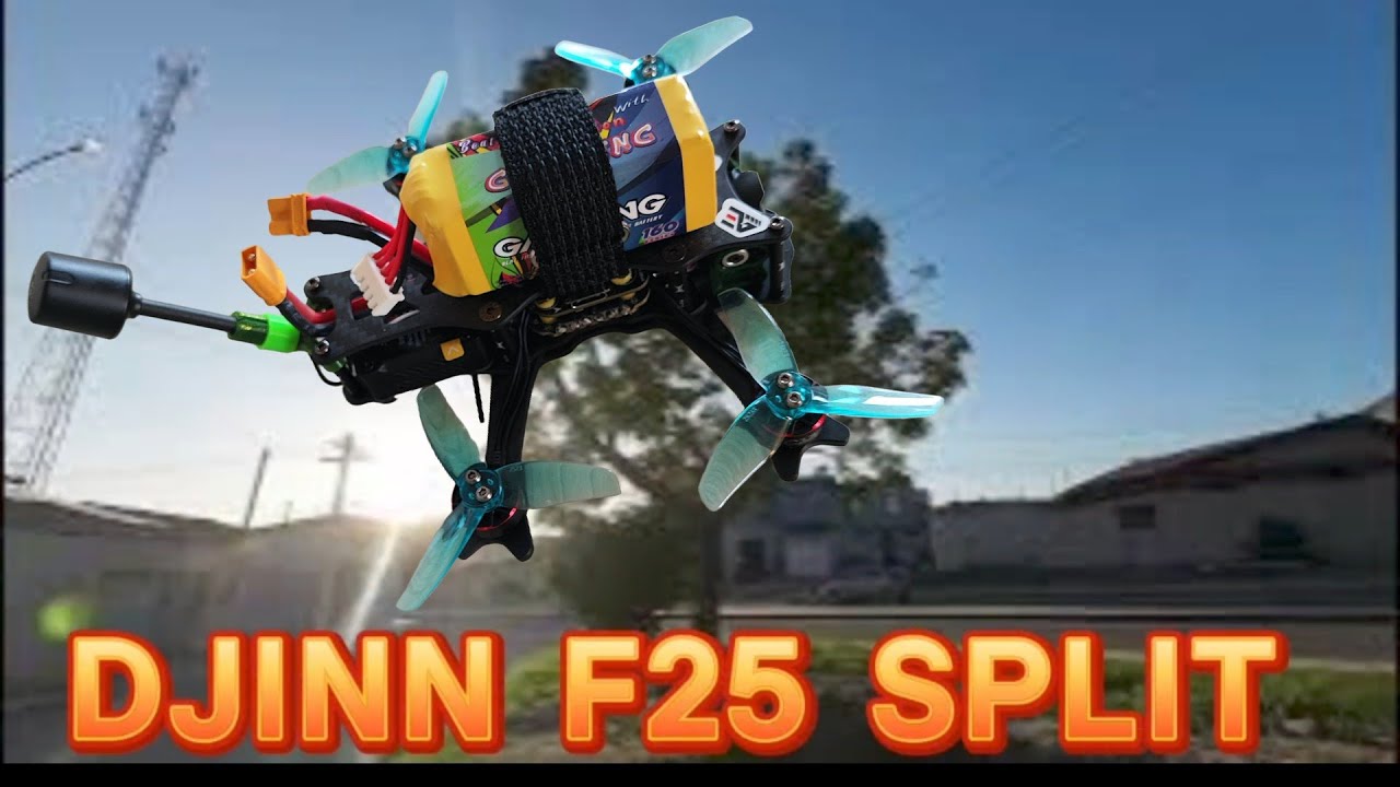 PRIMEIRO VOO COM O Djinn F25 SPlit Quadmula - YouTube