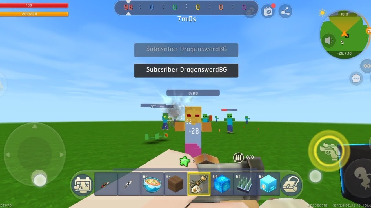 Es game Mini World mobile game ep.9 ZOMB! - YouTube