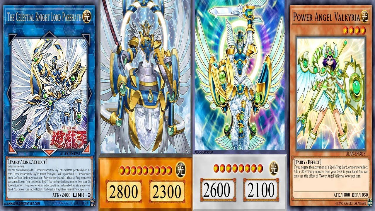YGOPRO The Celestial Knight Lord Parshath Deck Angel Paladin Arch ...