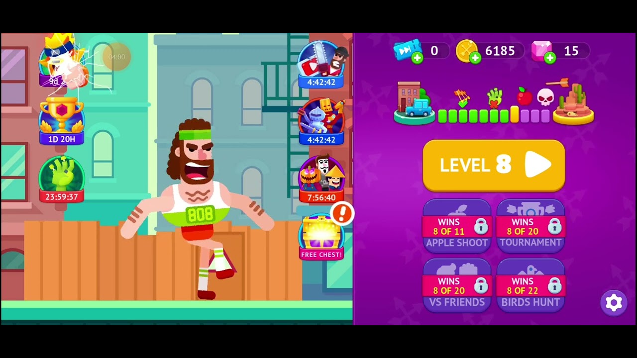 BOWMASTERS_game play nova - YouTube