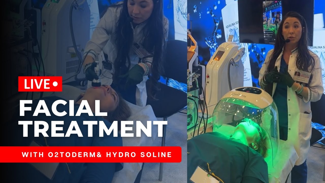 Live Demo at ICES Dallas 2024 - Facial Treatment with O2toDerm Oxygen ...