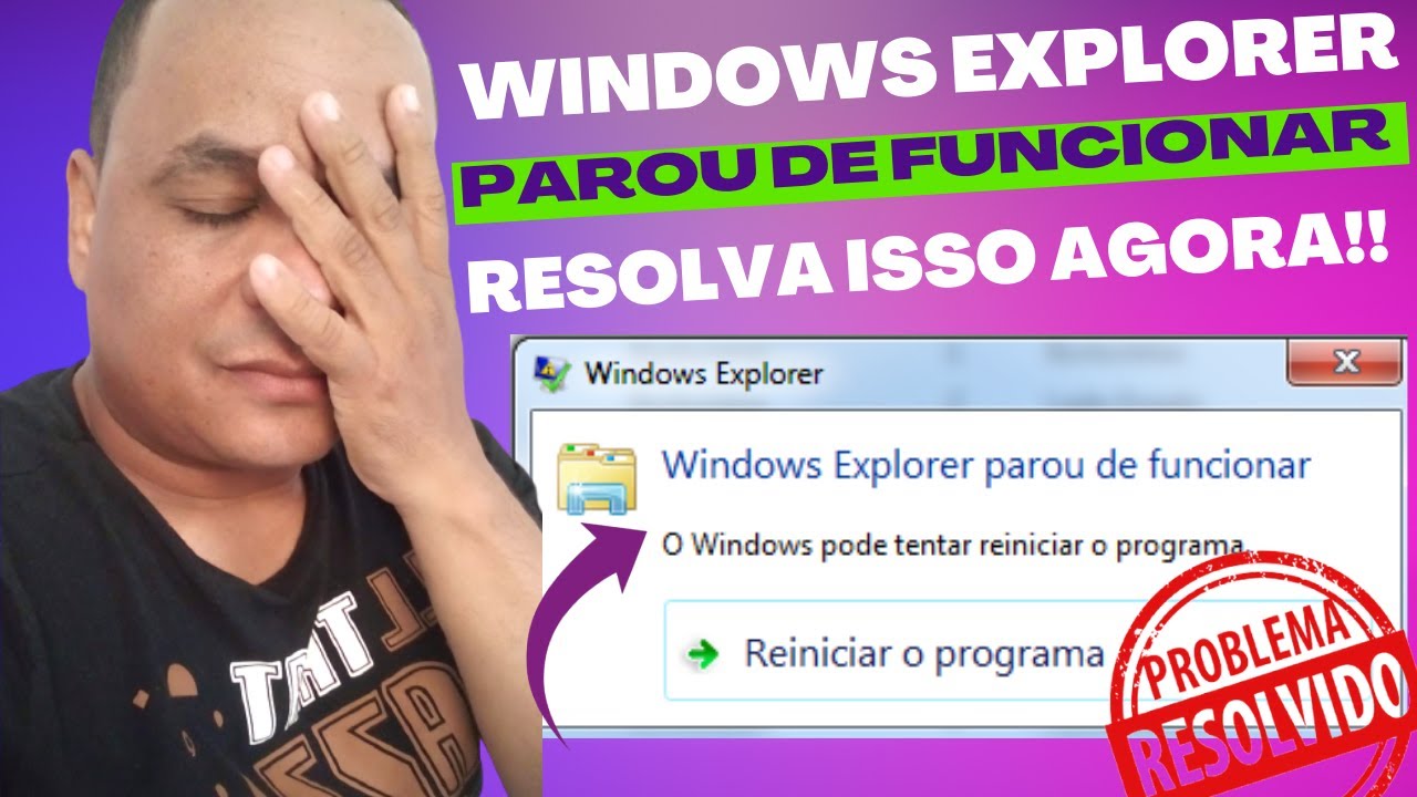 Erro windows explorer parou de funcionar [VEJA PARA RESOLVER] - YouTube