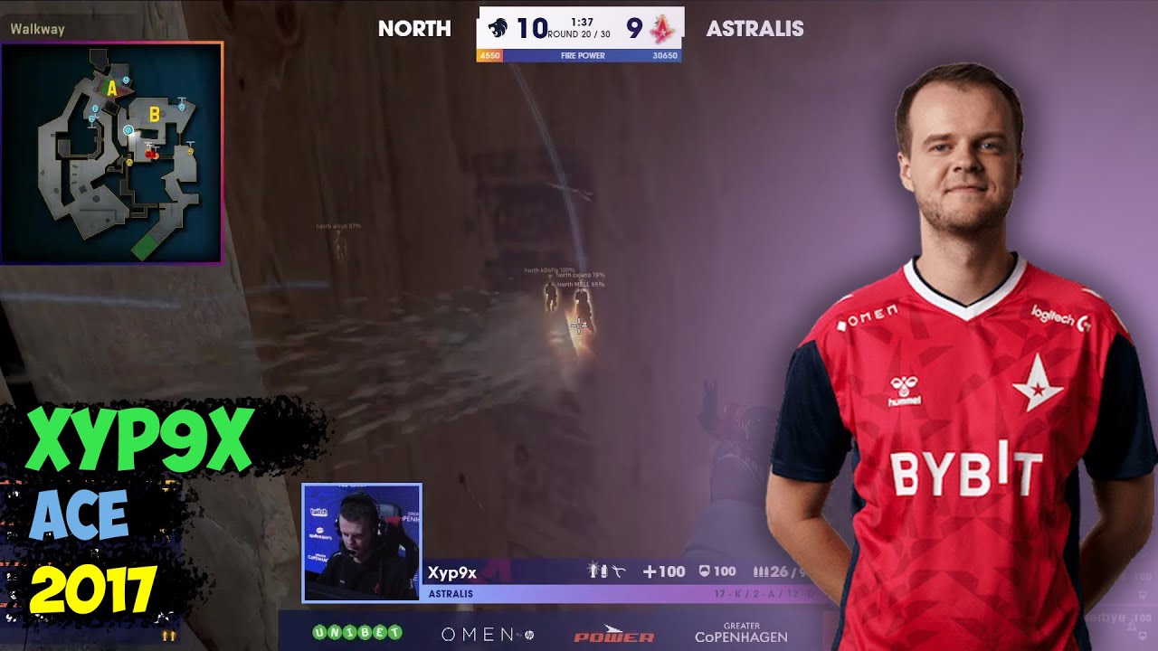 xyp9x ace overpass | xyp9x highlights | xyp9x vs North | Astralis vs ...