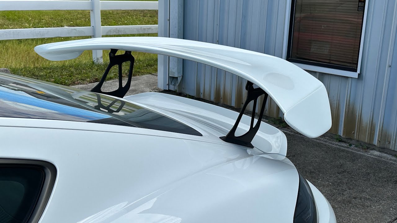 Porsche GT4 RSNV Wing Risers - Are they worth $1000 ????? - YouTube