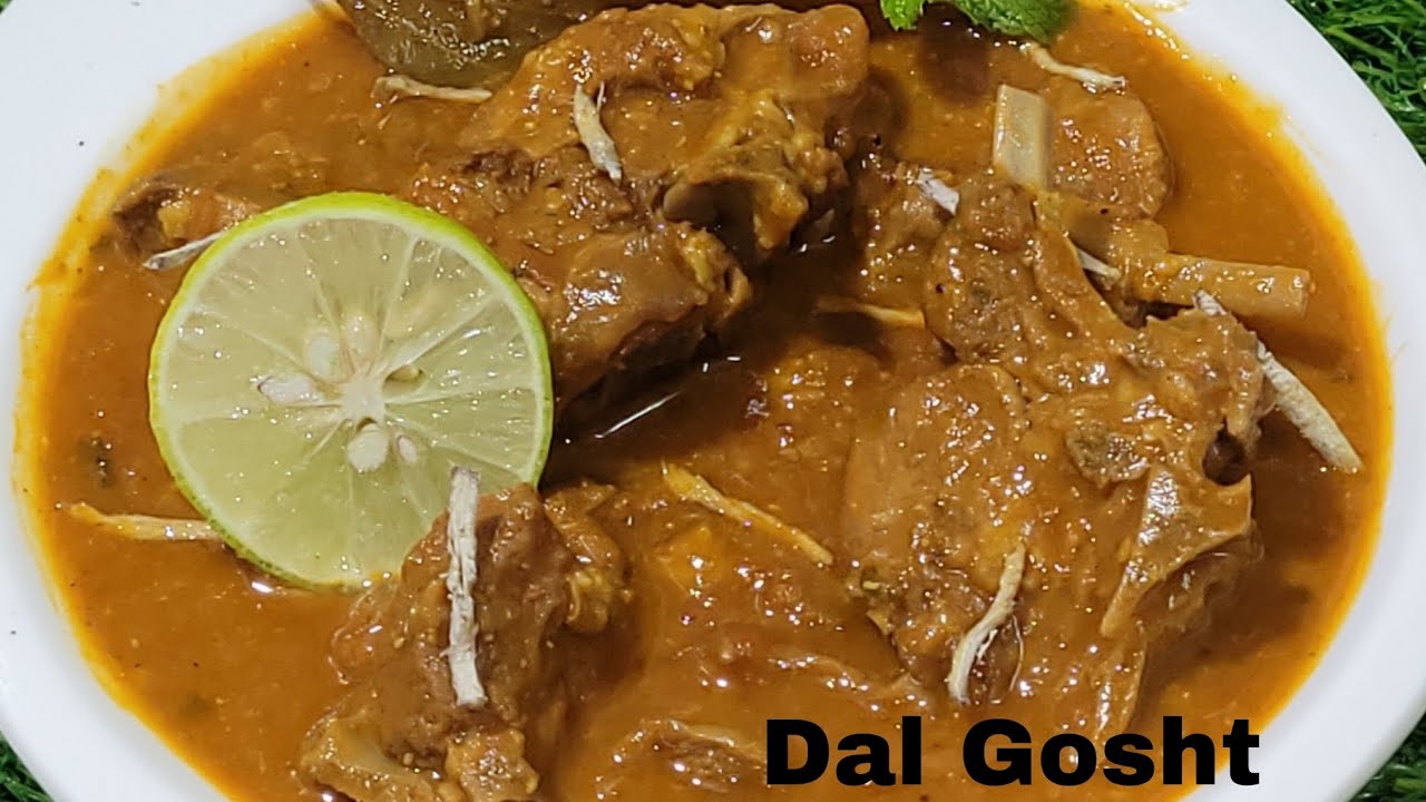 Mutton Dal Gosht Recipe || Dalcha Recipe ||Daal Meat Recipe - YouTube
