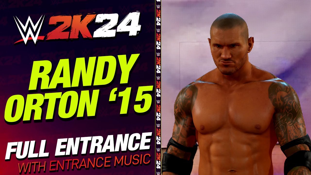 RANDY ORTON 15 WWE 2K24 ENTRANCE - #WWE2K24 RANDY ORTON 15 ENTRANCE ...
