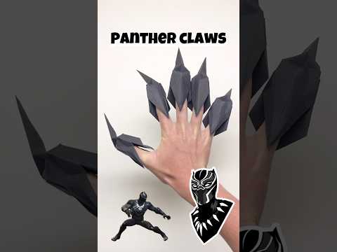 ORIGAMI BLACK PANTHER CLAWS #marvel #blackpanther