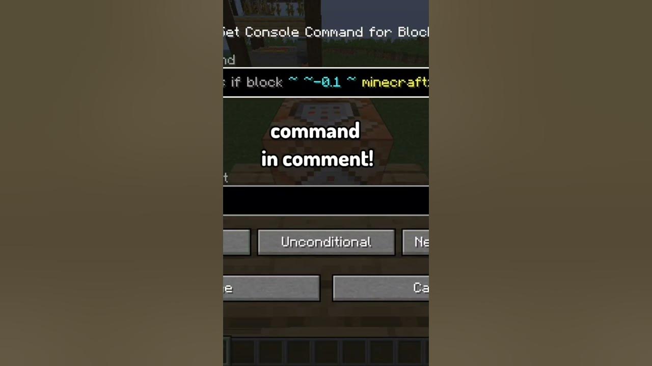Minecraft Tutorial | minecraft command if you touch grass you d.i.e ...