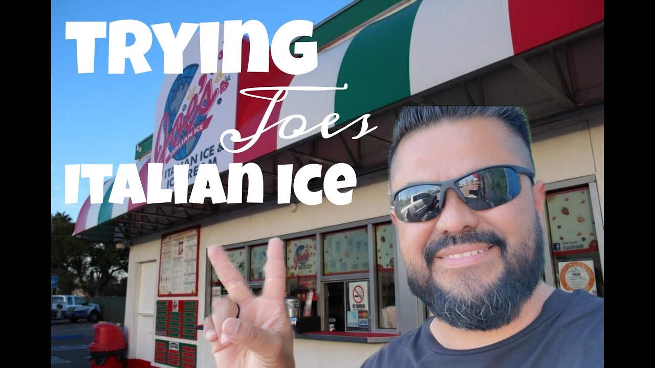 Trying out Joe's Italian Ice in Anaheim - YouTube