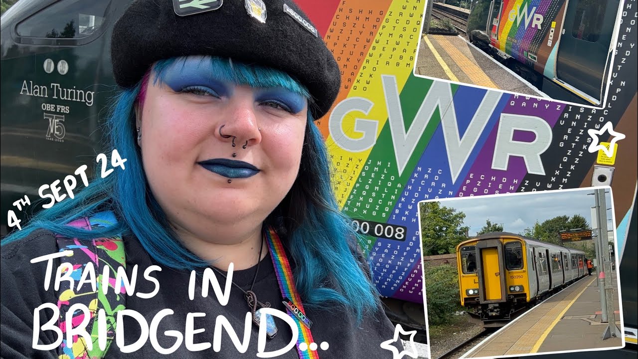 Trains in Bridgend featuring Trainbow! - YouTube