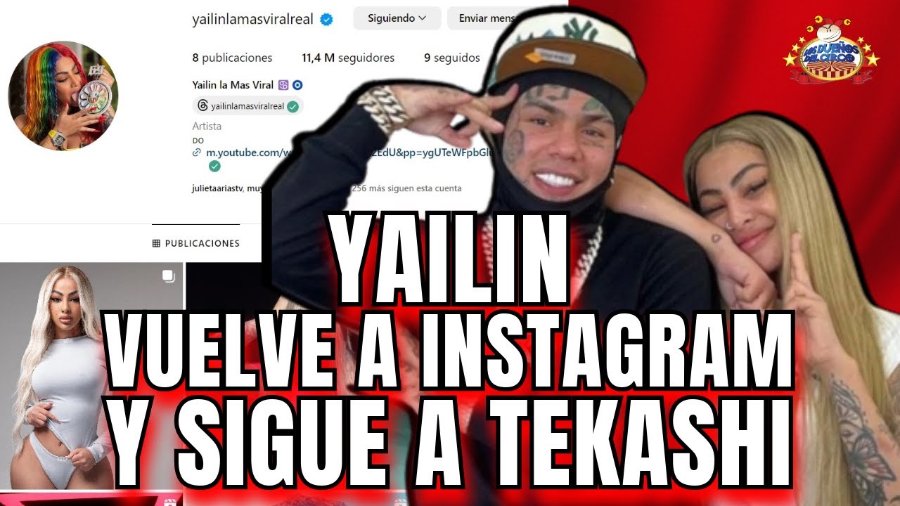 YAILIN RETOMA CUENTA DE INSTAGRAM Y FAN SE PONE SU CARA FICHADA EN LA ...
