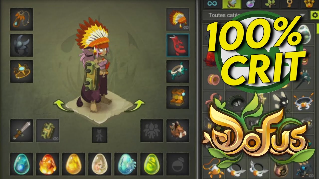 SACRIEUR 100% CRIT SUR DOFUS ! - YouTube