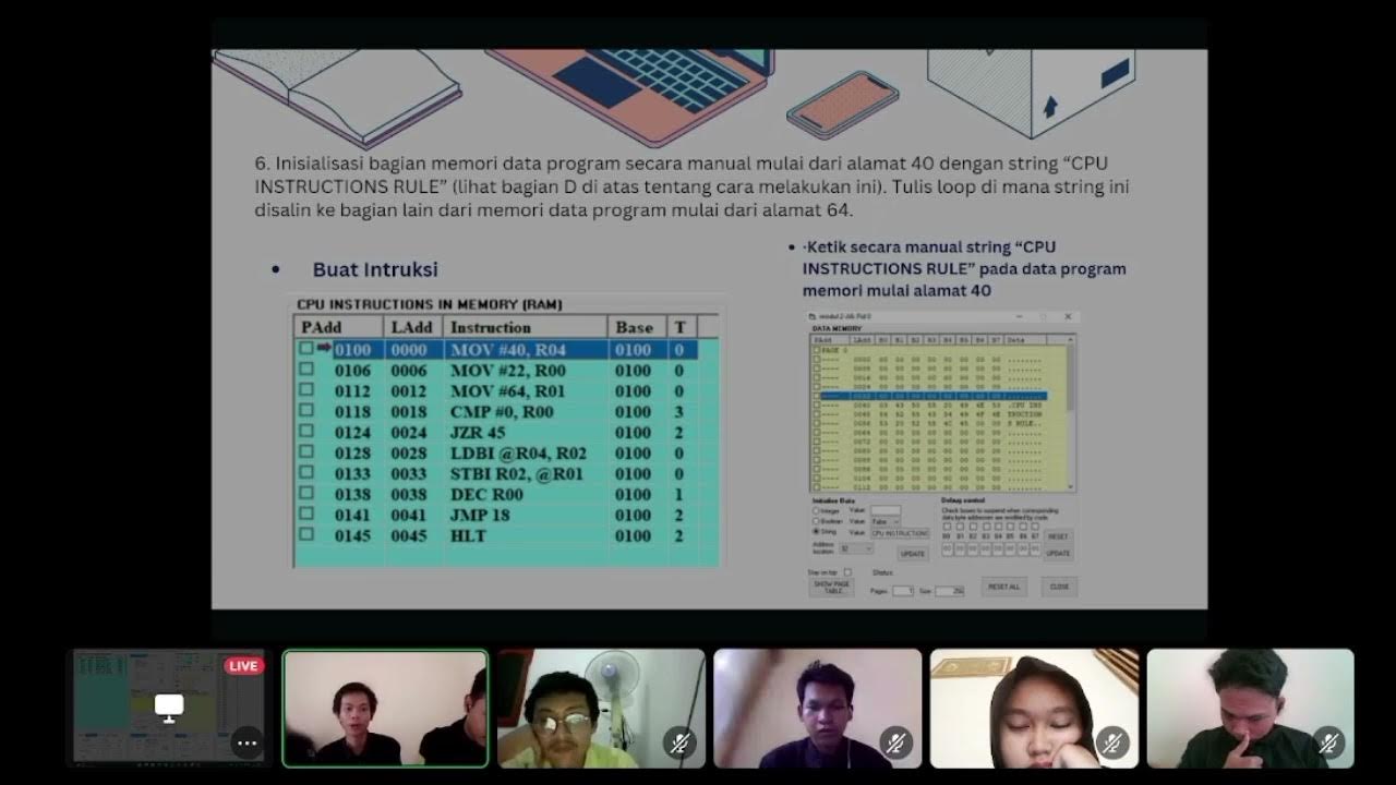 UAS Arsitektur Komputer CPU-OS Simulator Modul 2 | Kelompok 1 KElas ...