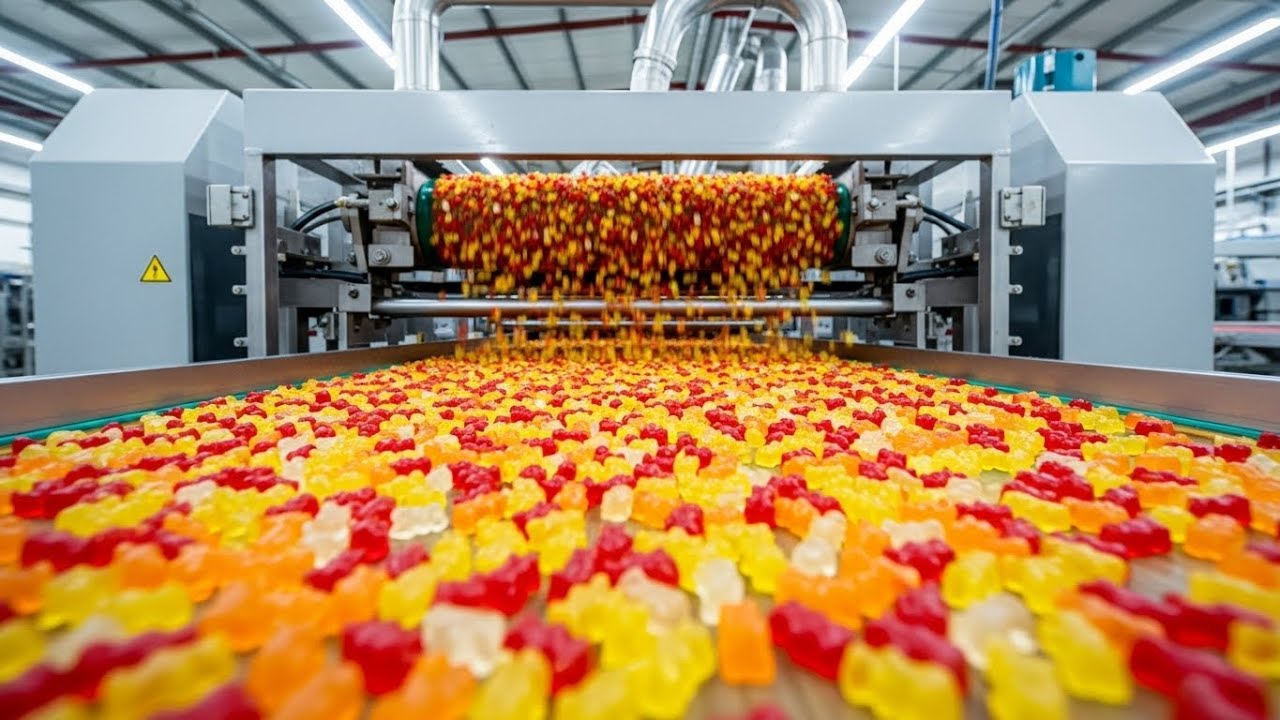 Inside the Factory Making 250,000 Gummy Bears Every Single Day - YouTube