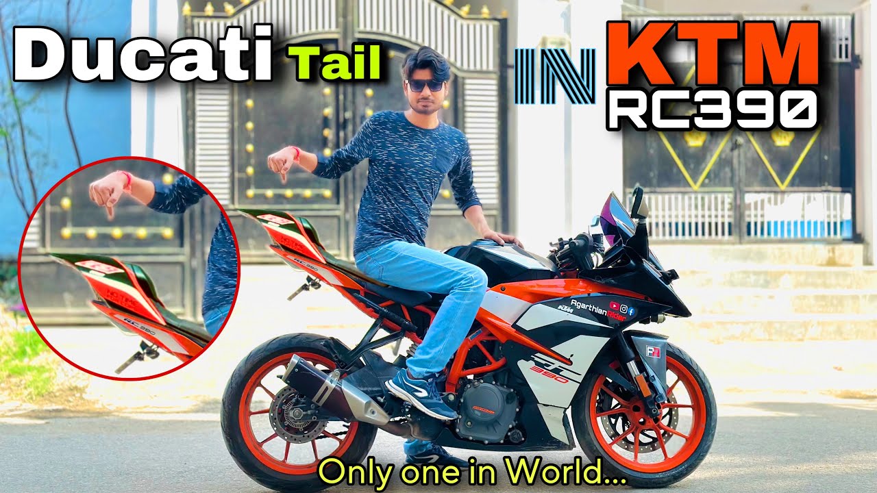 ktm rc390 modification | finally ducati ki tail ban gayi😍 | Ktm rc390 ...