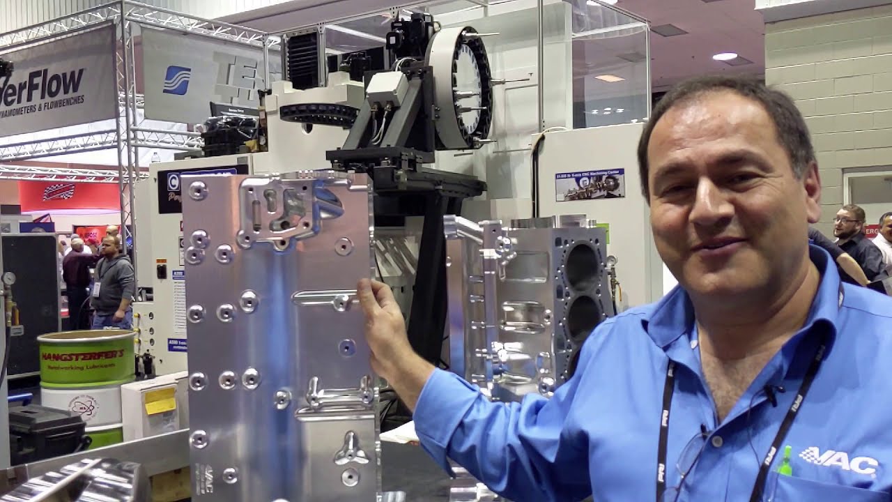 PRI Trade Show, Centroid 5 axis CNC, BMW billet block interview VAC ...