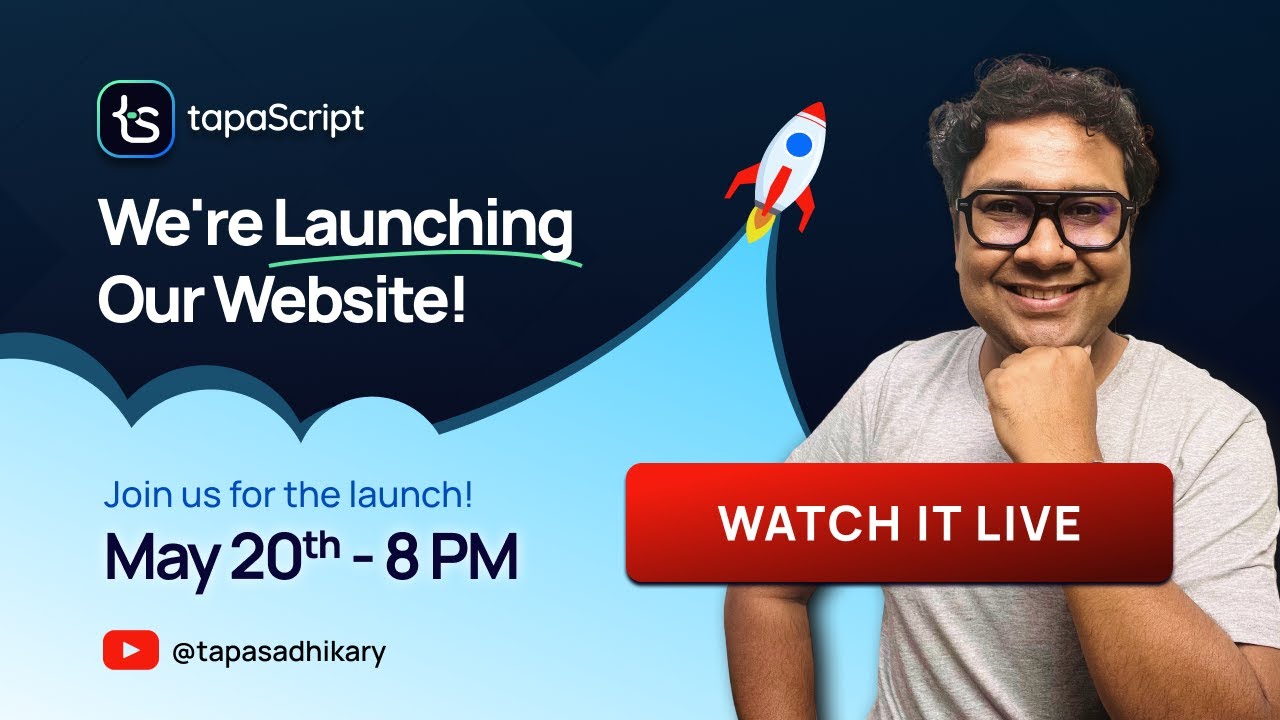 🚀 Launching tapaScript Website – The Ultimate Dev Learning Hub - YouTube