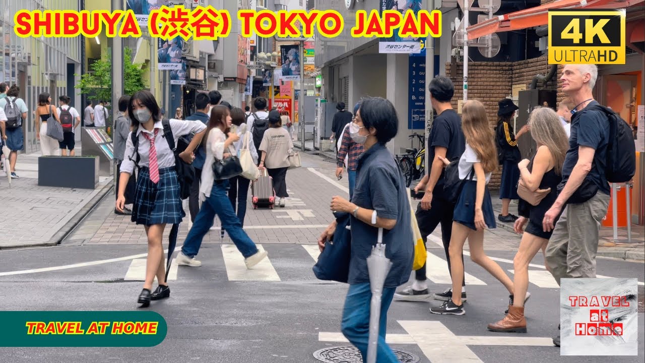 4k hdr japan travel | Walk in Shibuya (渋谷) Tokyo japan | Relaxing ...